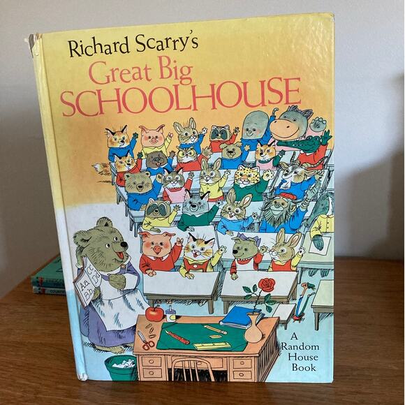 Random House | Accents | Vintage Richard Scarry Great Big Schoolhouse ...